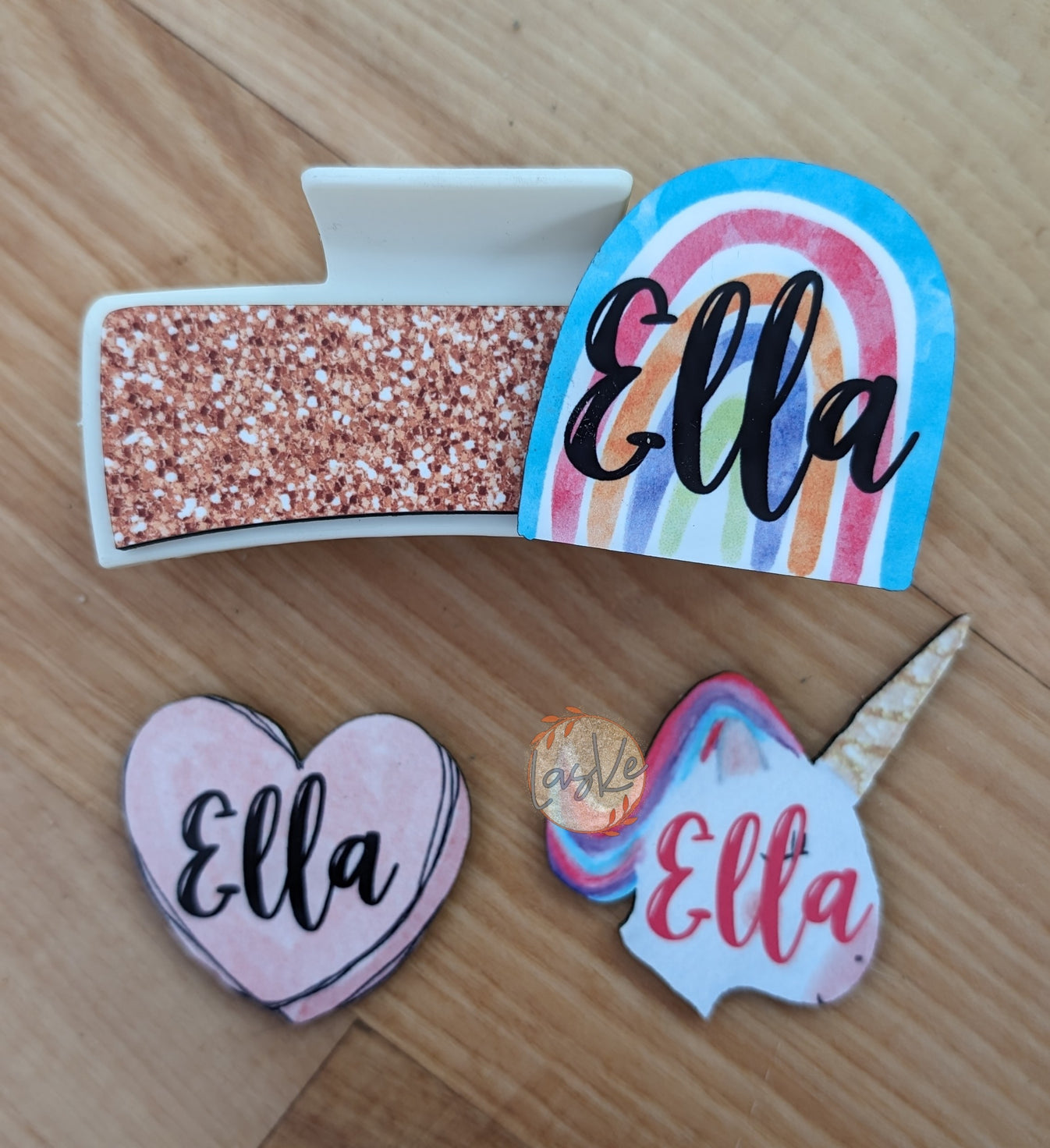 Hair Clips w Sublimation Plate - Blank for Sublimation – LasKe Co.